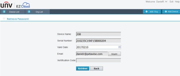 Uniview Devices Password Reset - DVRCMS.Com