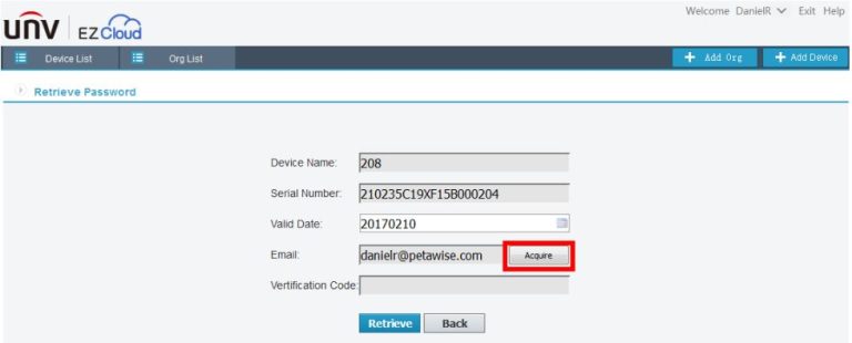 Uniview Devices Password Reset - DVRCMS.Com