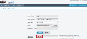 Uniview Devices Password Reset - DVRCMS.Com